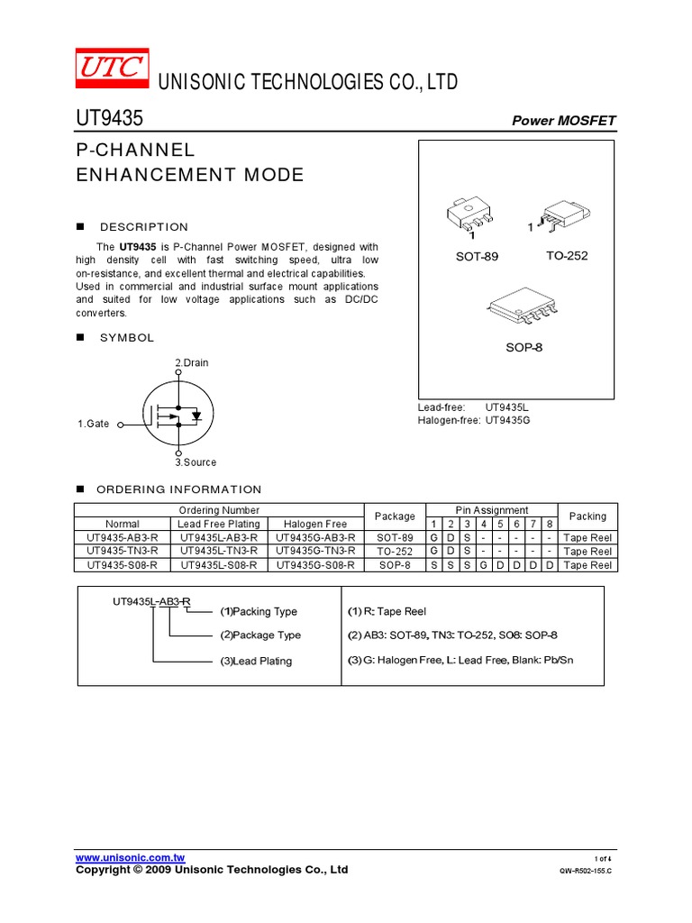 Ut 9435 Hl. Ic. TV Led Polytron 14 | PDF | Field Effect Transistor | Mosfet