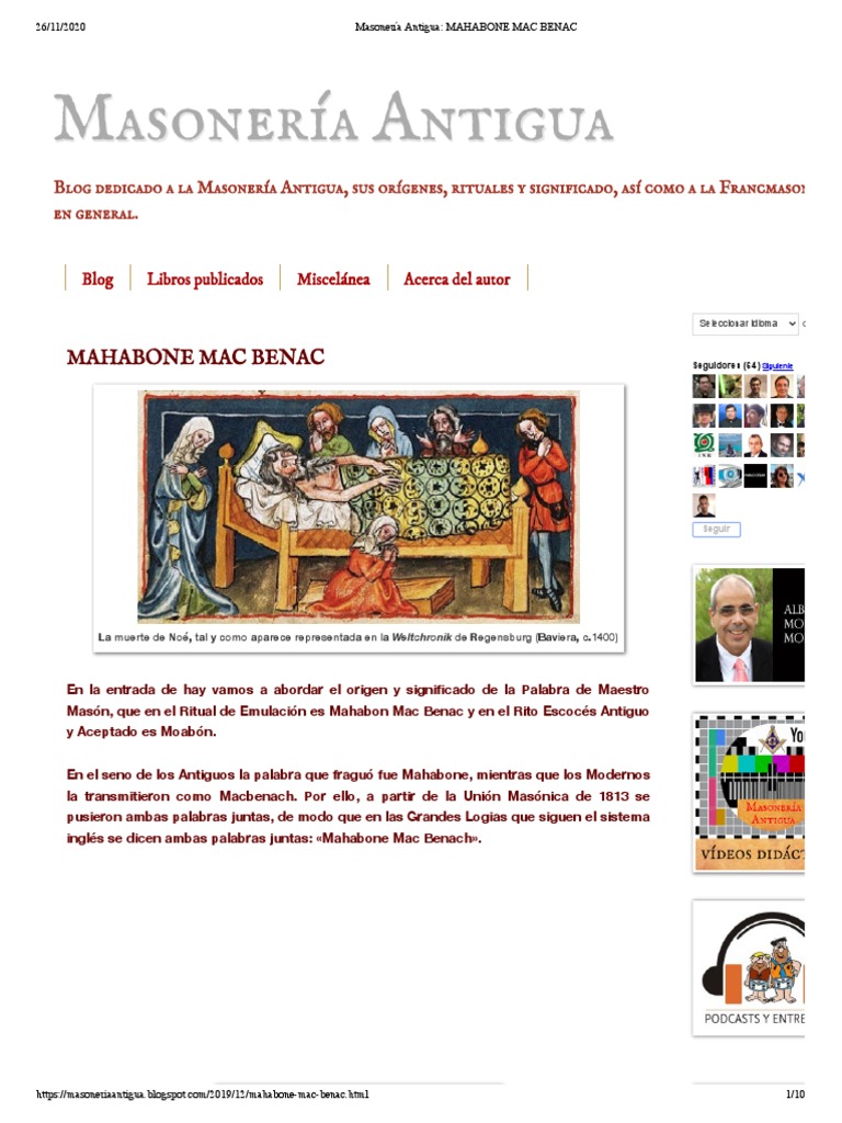 Mahabone Mac Benac | PDF | Sacerdote | Masonería