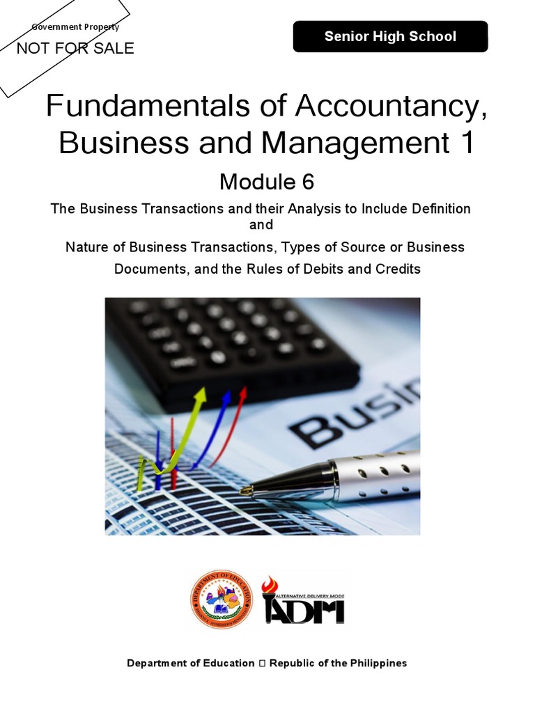 Fabm1 Module 6 | PDF | Debits And Credits | Corporations