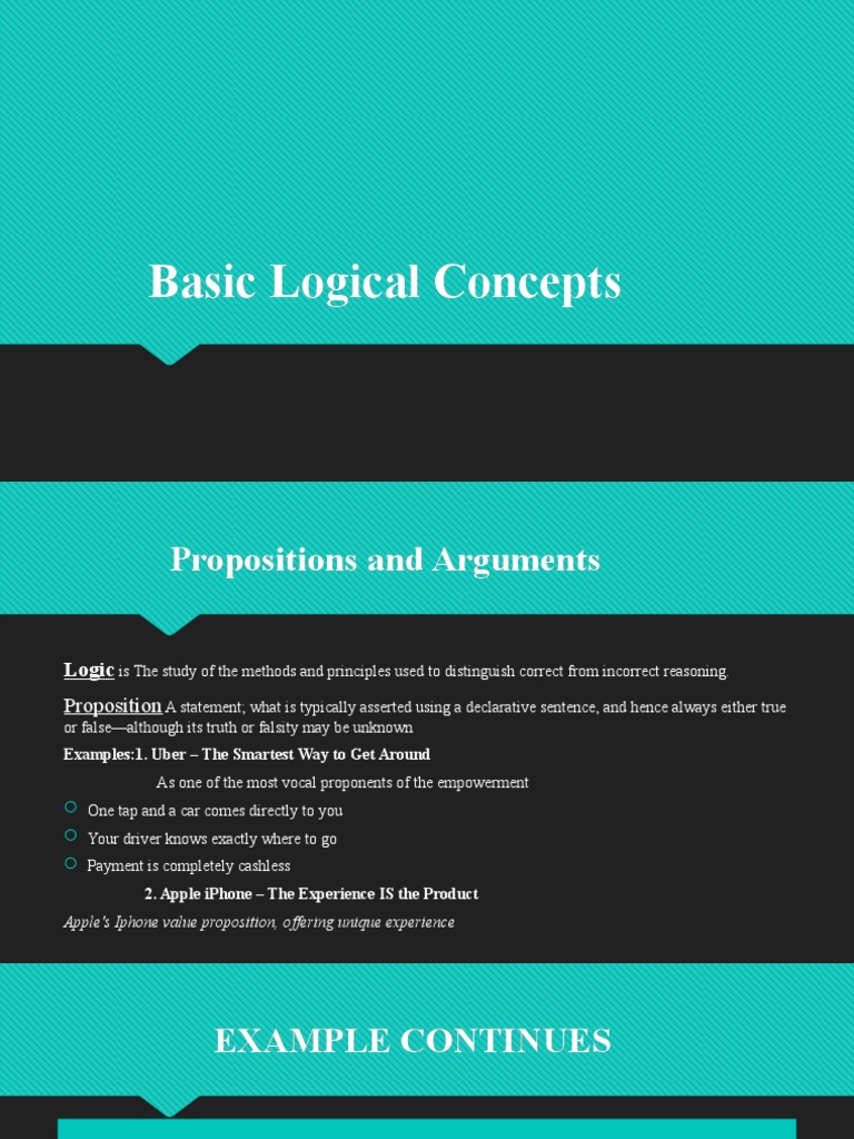 Basic Logical Concepts 1 | PDF | Logical Consequence | Argument