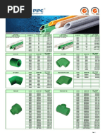 PPR Pipe Size Specifications Chart | PDF