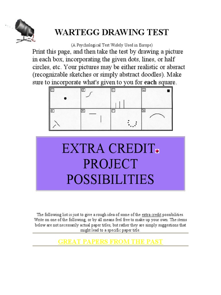 Wartegg Drawing Test | Download Free PDF | Analytical Psychology | Dream