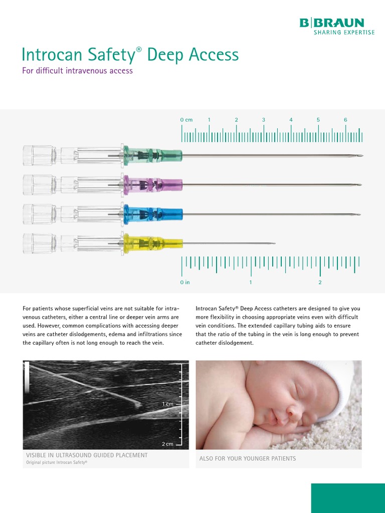 Introcan Safety Deep Access: For Difficult Intravenous Access | PDF