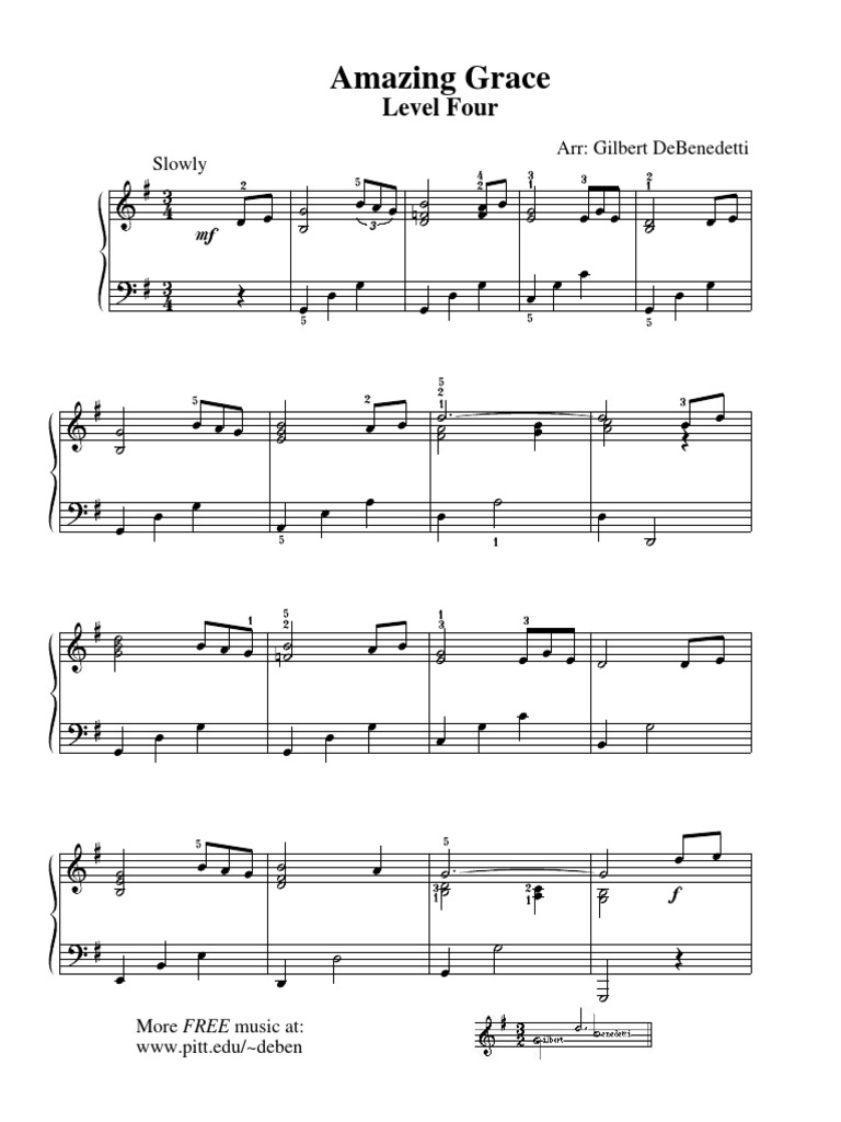 Amazing Grace Sheet Music PDF | PDF