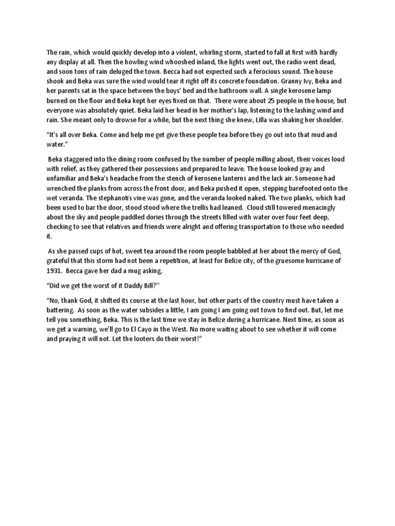 Beka Lamb's Storm Experience | PDF | Weather | Nature