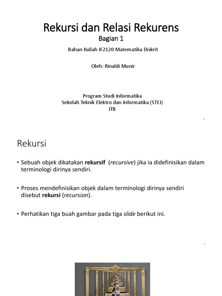 Rekursi dan Definisi Fungsi | PDF