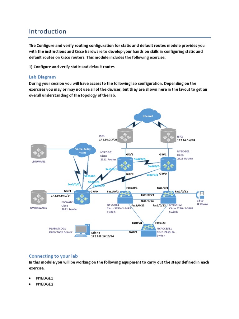 Lab Diagram: Internet | Download Free PDF | Router (Computing) | Routing