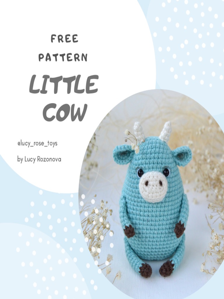 Free Pattern: Little COW | PDF | Crochet | Yarn