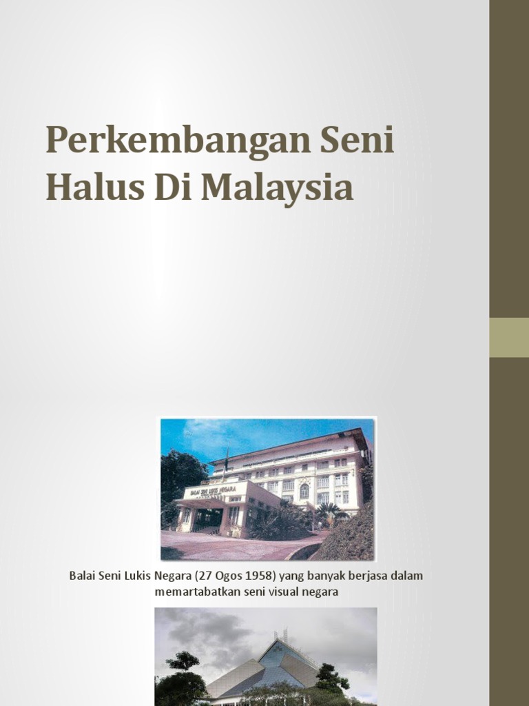 Perkembangan Seni Halus Di Malaysia | PDF