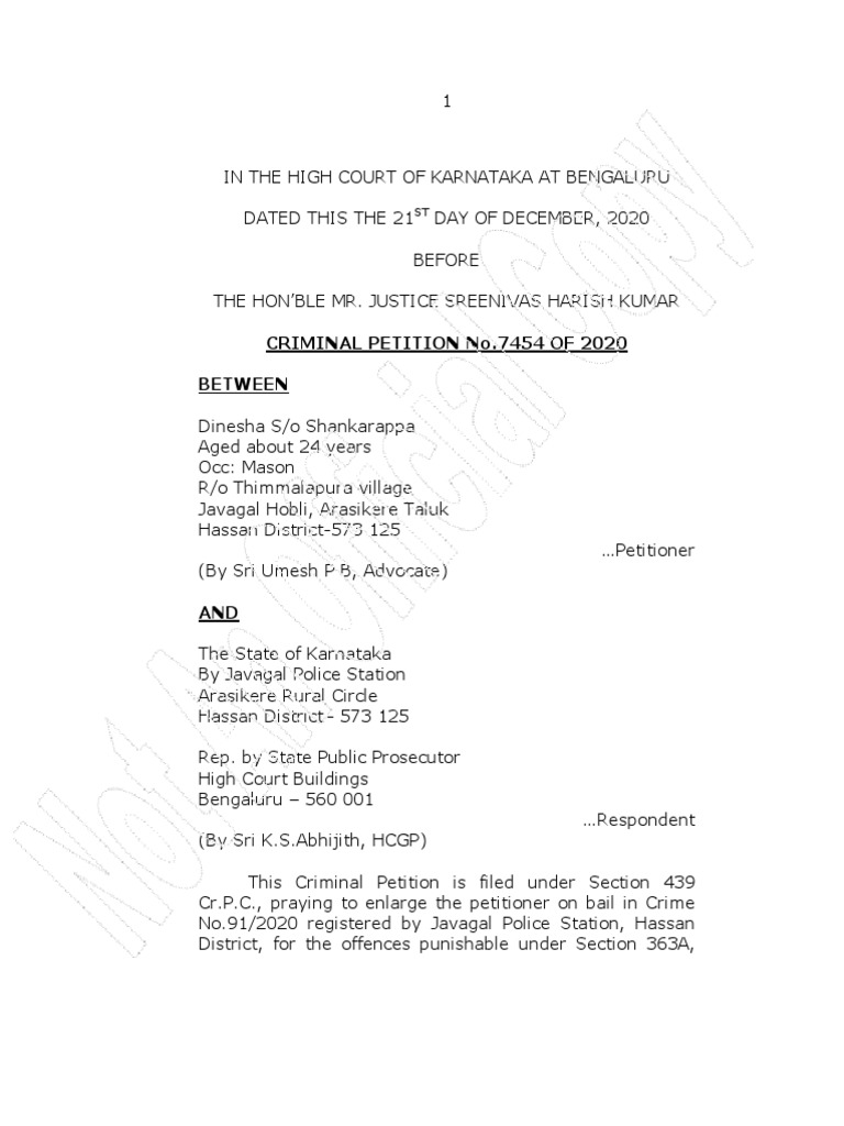 criminal-petition-no-7454-of-2020-between-pdf-bail-law-enforcement