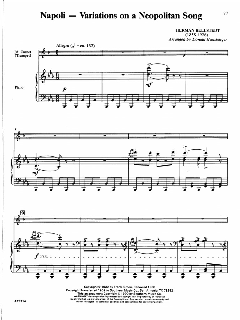 Napoli Trumpet | PDF