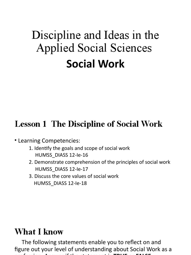 Discipline and Ideas in The Applied Social Sciences | Download Free PDF ...
