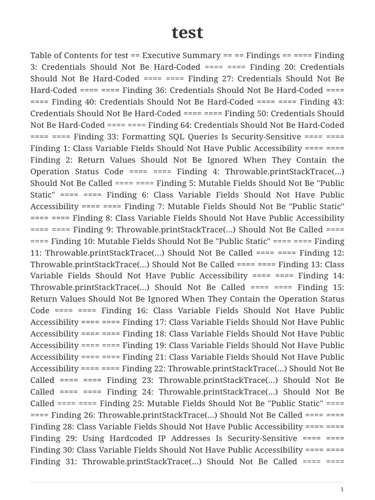 Asciidoc Report | PDF | Class (Computer Programming) | Sql