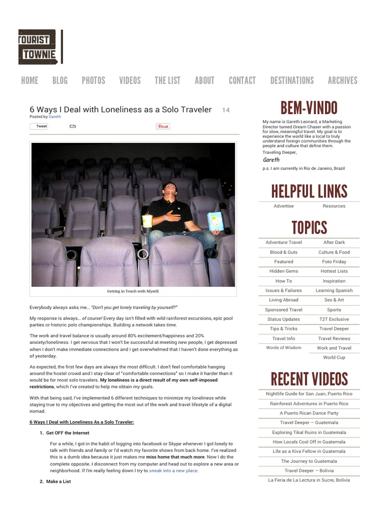 6 Ways I Deal With Loneliness As A Solo Traveler - Travel Deeper With ...