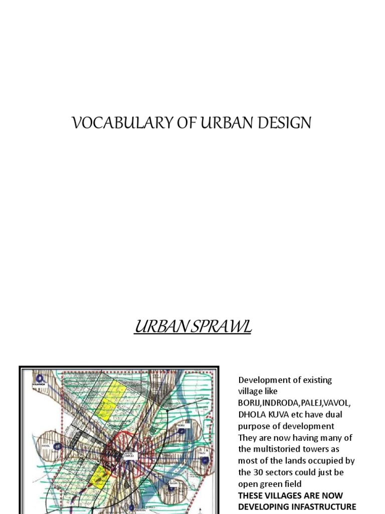Vocabulary of Urban Design | PDF