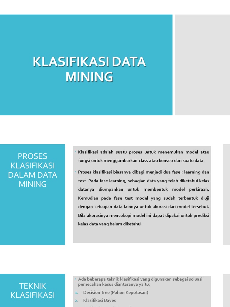 Klasifikasi Data Mining | PDF