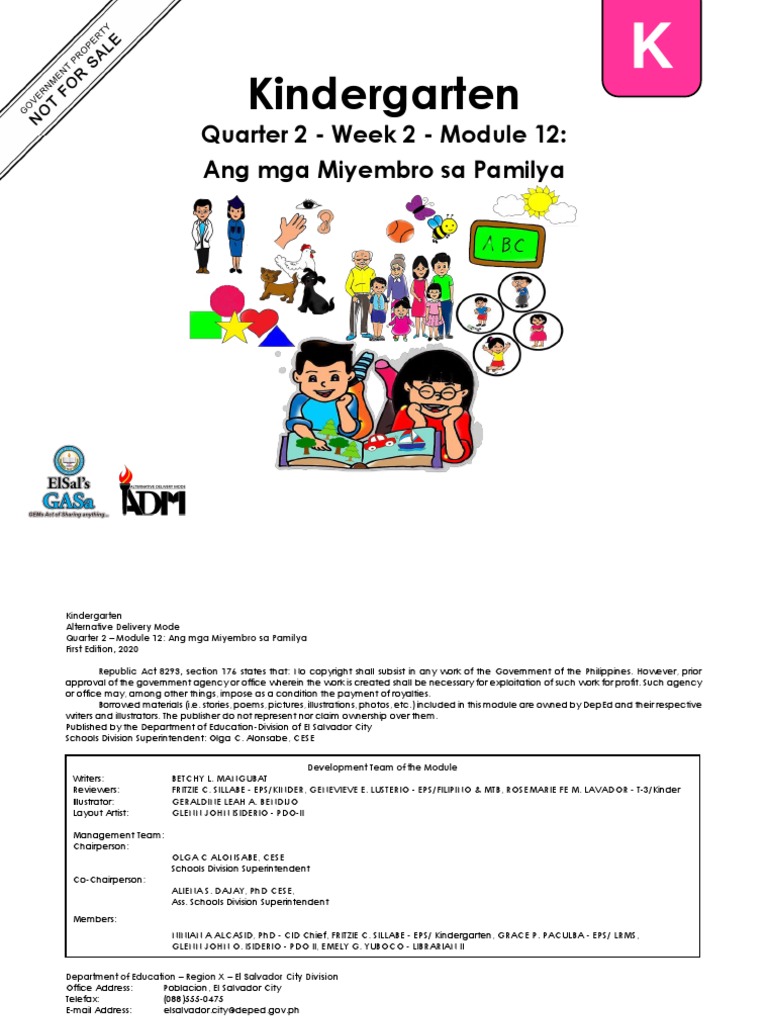 Kindergarten Q2 Mod12 v4-2 | PDF