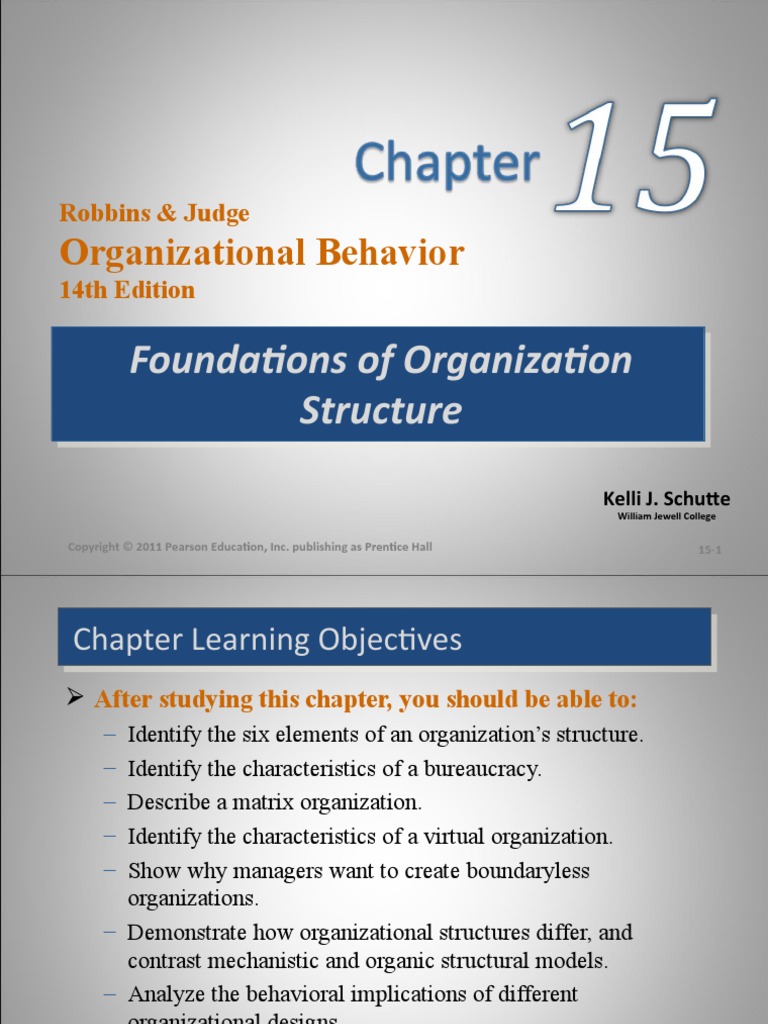 Organizational Behavior: Foundations of Organization Structure | PDF ...