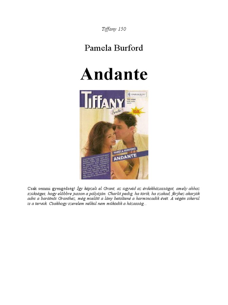 Tiffany-150. - Pamela Burford - (Wedding Ring 3) - Andante | PDF