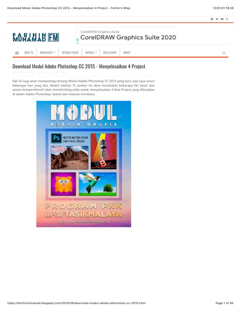 Coreldraw Graphics Suite 2020: Download Modul Adobe Photoshop CC 2015 ...