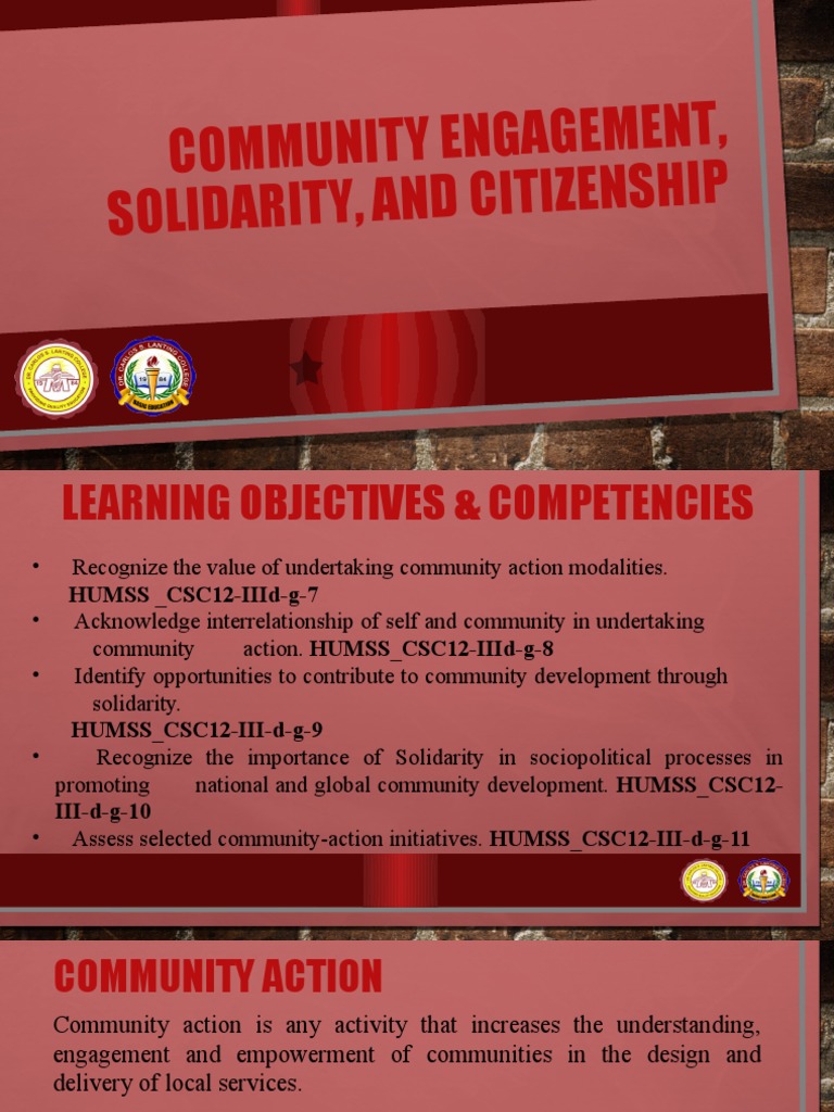 B. Community Action | PDF | Solidarity | Citizenship