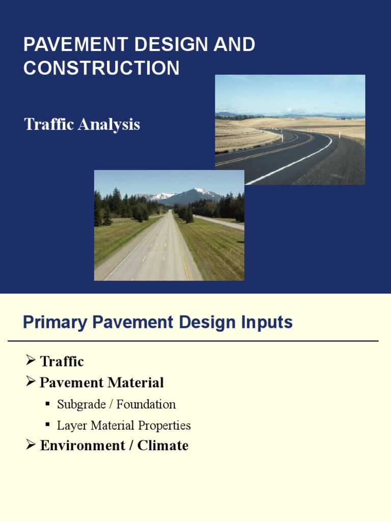 Pavement Design and Construction: Traffic Analysis | PDF | Tire | Axle