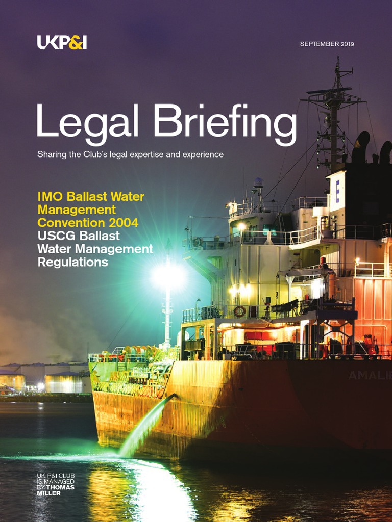 Ballast Water Management Legal Briefing | PDF | Regulatory Compliance ...