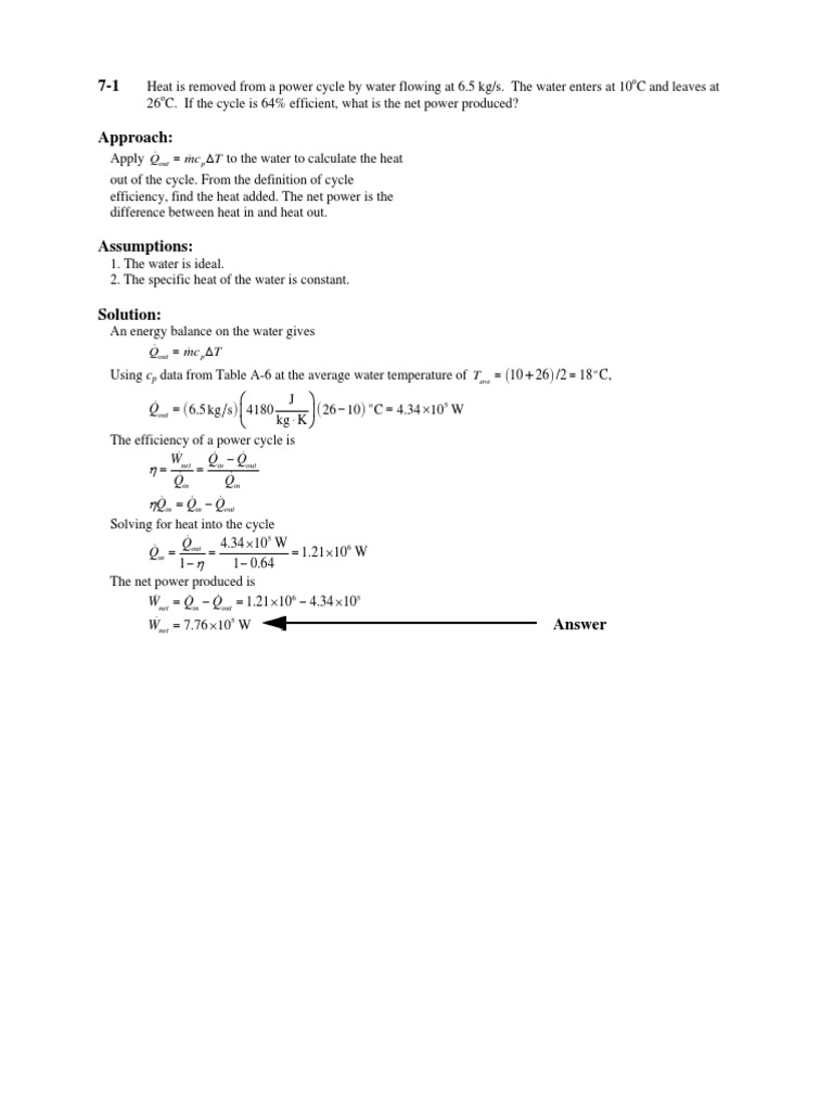 CH 07 | PDF | Heat | Second Law Of Thermodynamics