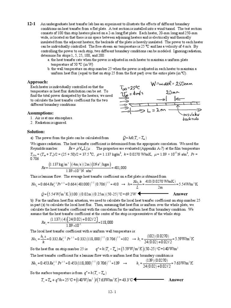 CH 12 | PDF | Heat Transfer | Fluid Dynamics