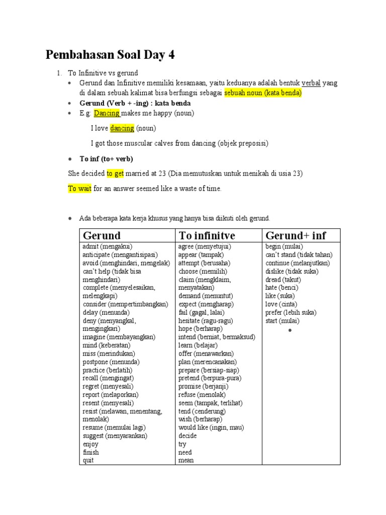 Pembahasan Soal Day 4 | PDF | Adjective | Verb