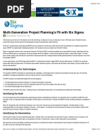 Module 07. Multi-Generation Project Planning (MGPP) | PDF | Six Sigma ...
