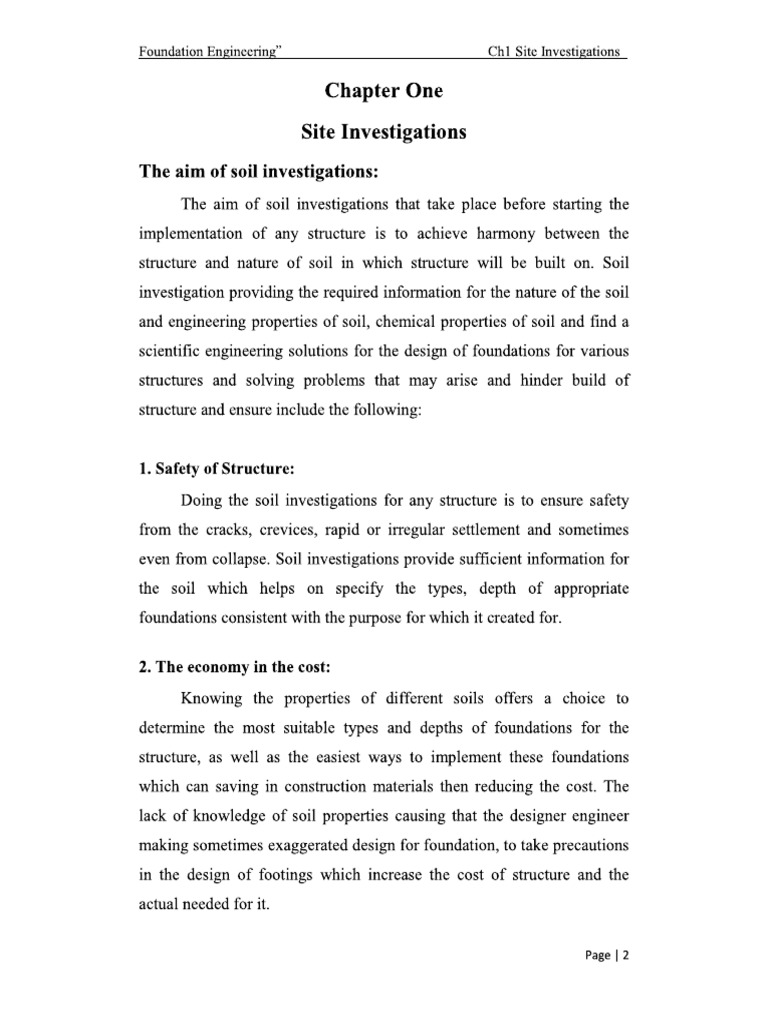 Lecture 1. Site Investigation | PDF | Travel