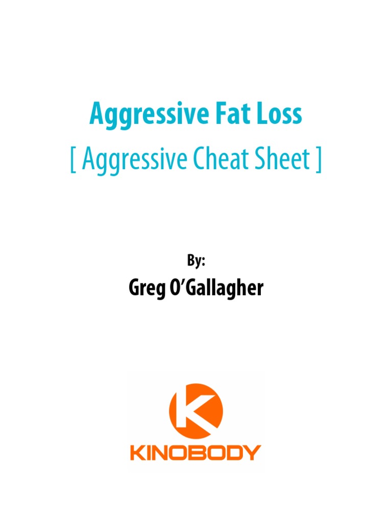 Aggressive Fat Loss Cheat Sheets | PDF | Meal | Lunch