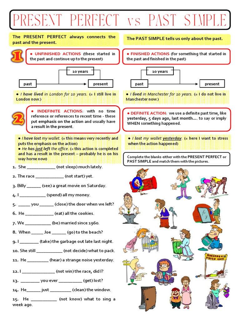 Unfinished Actions Finished Actions: (For Something That Started in | PDF