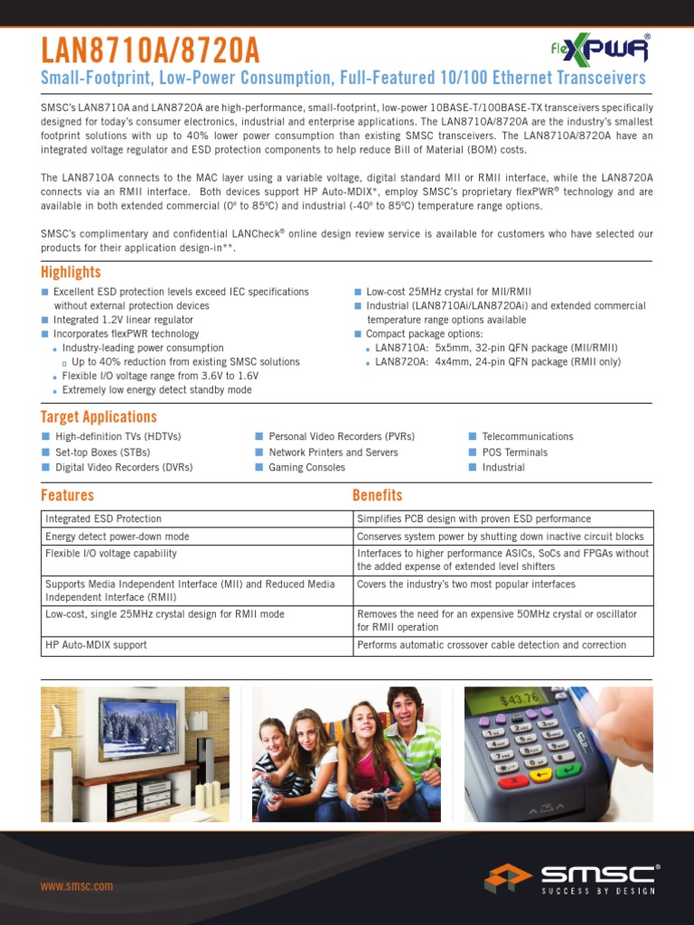 Microchip LAN8720A CP Datasheet | PDF | Electronic Circuits | Computer ...