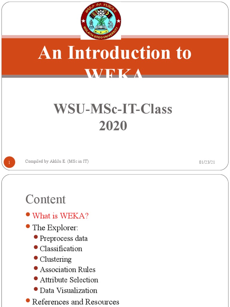 WEKA Lab Session | PDF | Computer Data | Information Technology WEKA Lab Session | PDF | Computer Data | Information Technology