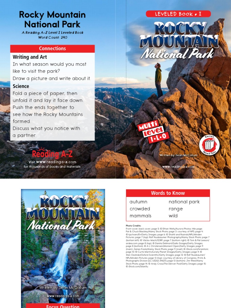 Rocky Mountain National Park - Lv. I | PDF | Rocky Mountains | Nature