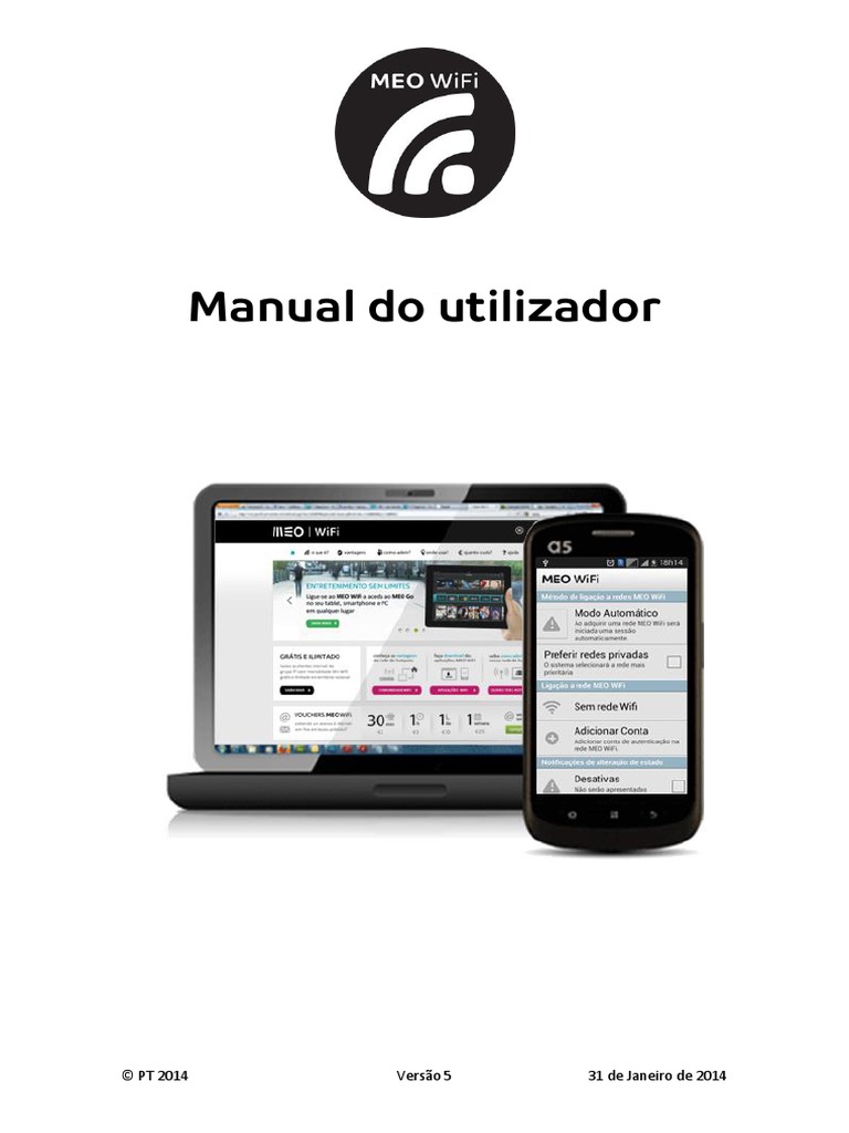 MEO-WiFi Manual I | PDF | Wi-Fi | Android (sistema operacional)