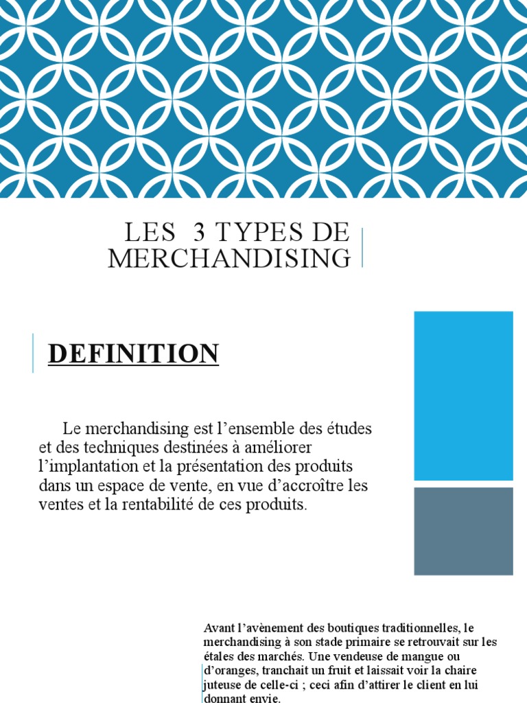 Les 3 Types de Merchandising | PDF | Merchandising | Commercialisation