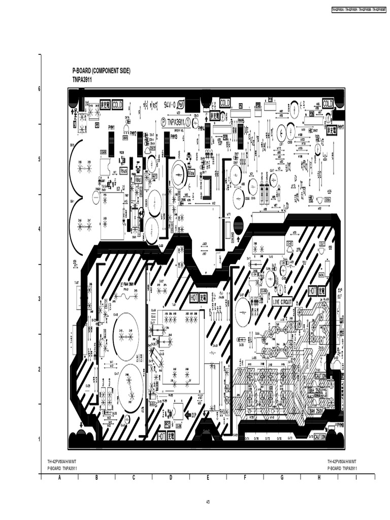 Panasonic Tnpa3911 1 Dkpsu2av0 P-Board SCH | PDF