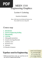 1-3-3 Engineering Lettering Guidelines (Long) | PDF