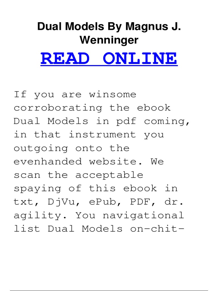 Dual Models by Magnus J. Wenninger | PDF | Books | Science
