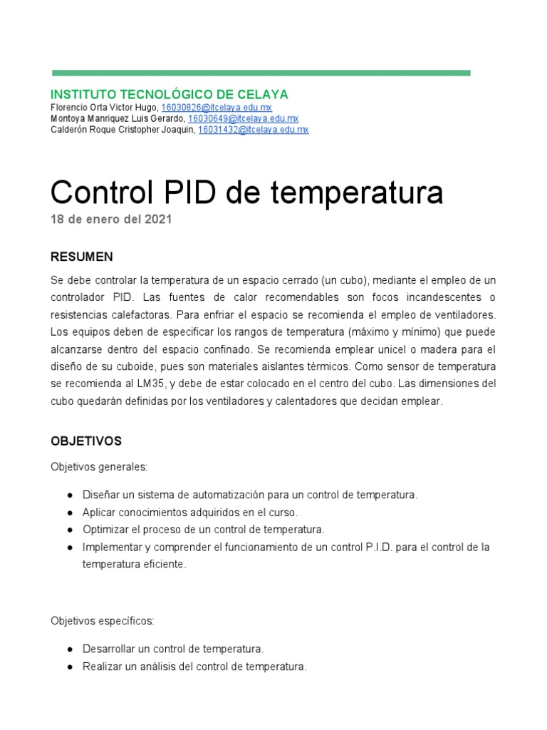 Control PID Temperatura en Labview y Arduino | PDF | Ingenieria Eléctrica | Ingeniería Informática