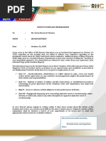 Sample Memo Admin Hearing | PDF