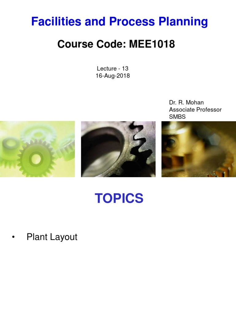 Lecture 13 - Layout Planning-Types of Layout | PDF | Inventory | Industries