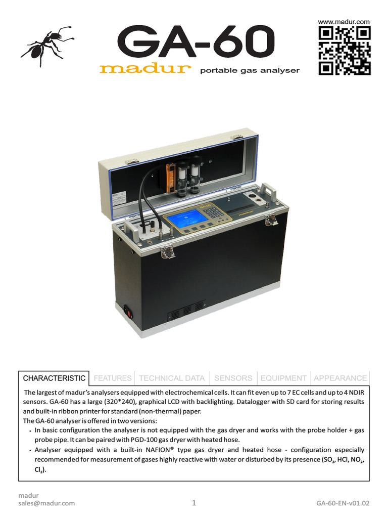 GA60 - Brochure v01.02 EN | PDF | Pipe (Fluid Conveyance) | Thermocouple