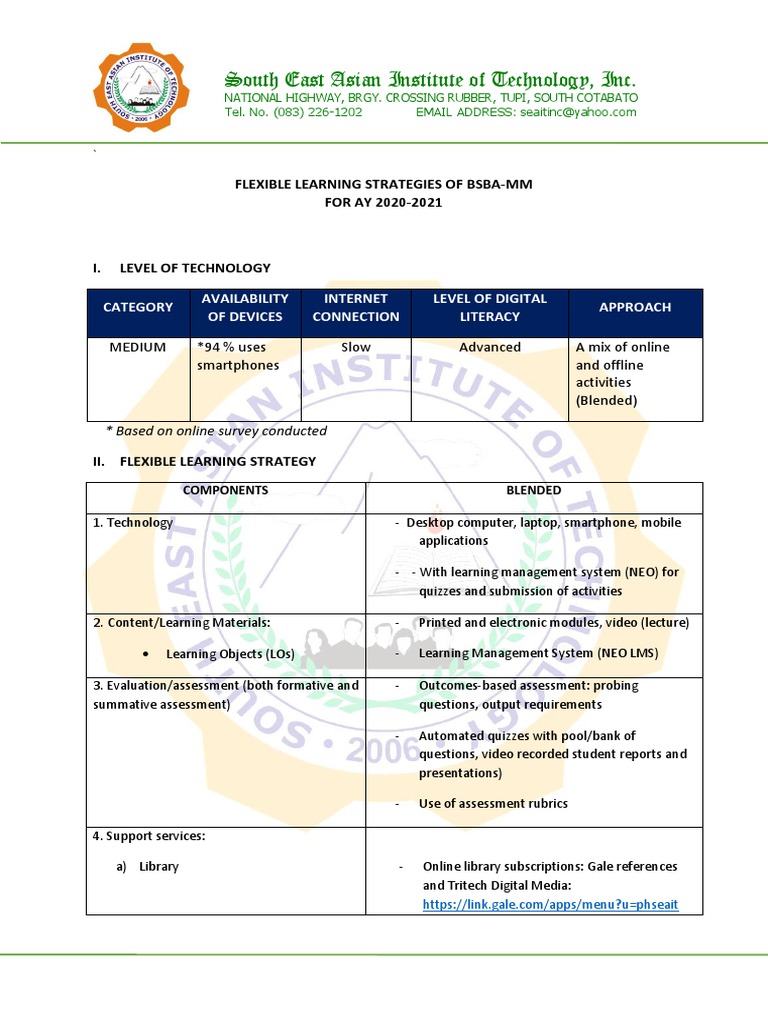 Ched Learning Continuity Plan | PDF | Online And Offline | Computing
