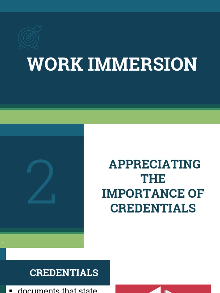 Week 003 Appreciating The Importance of Credentials | PDF | Résumé ...