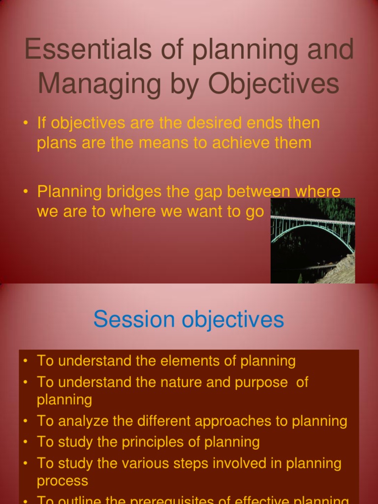 Essentials of Planning and Managing by Objectives | PDF