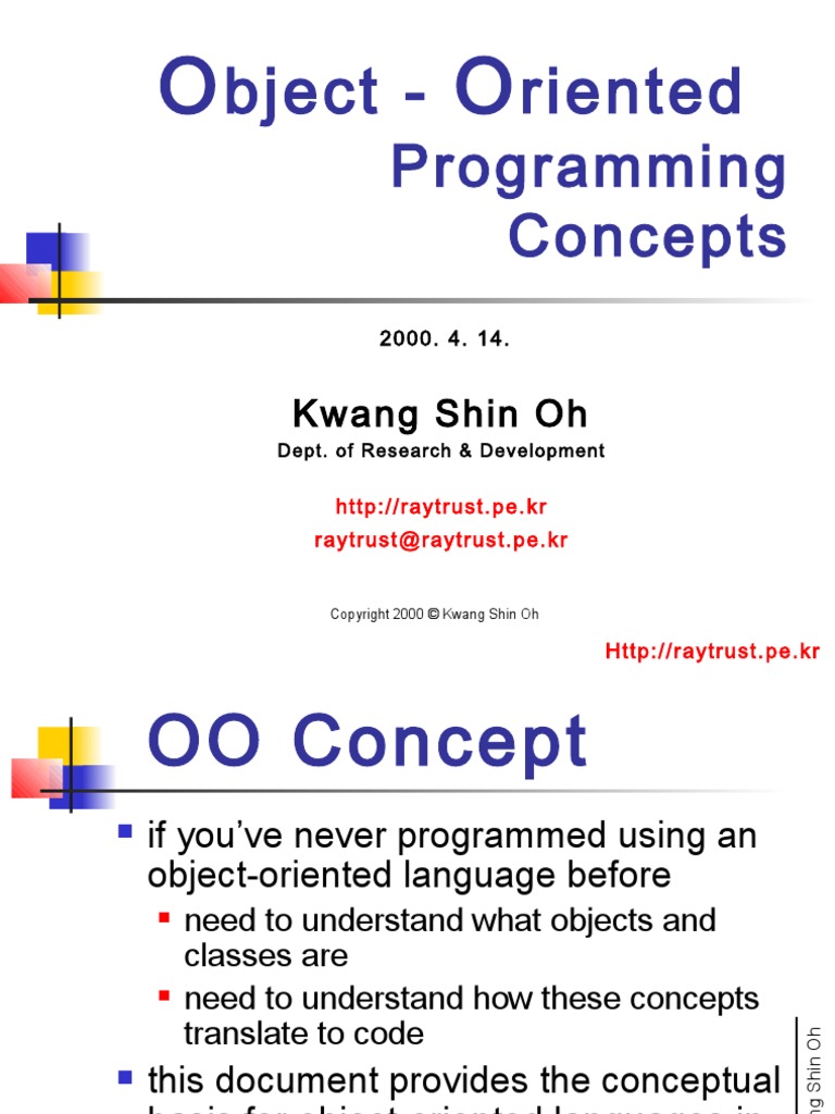 Bject - Riented: Programming Concepts | PDF | Inheritance (Object Oriented Programming) | Class ...